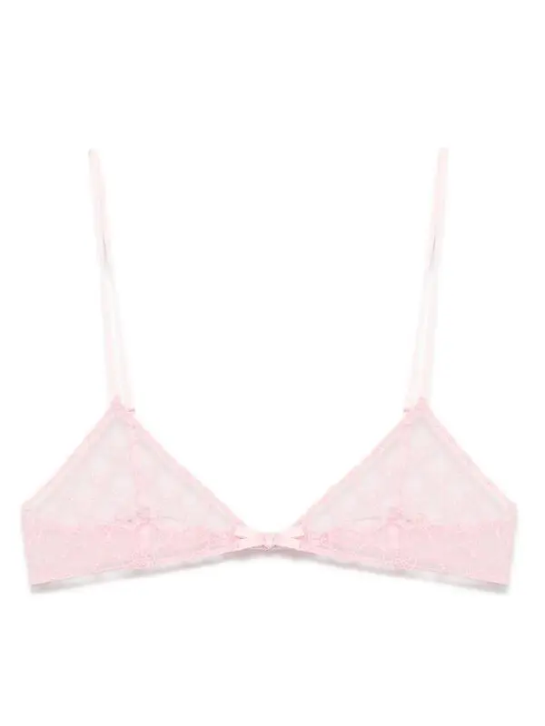 Gucci Gg Tulle Bra - Pink