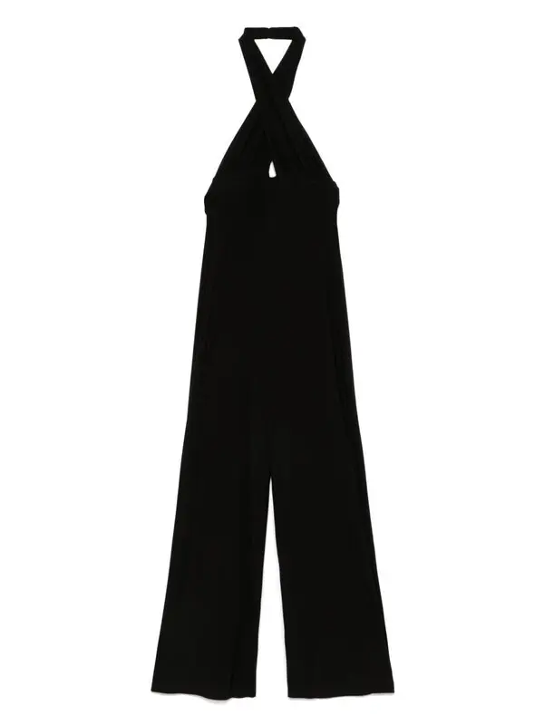 Norma Kamali Sleeveless Long Jumpsuit - Black