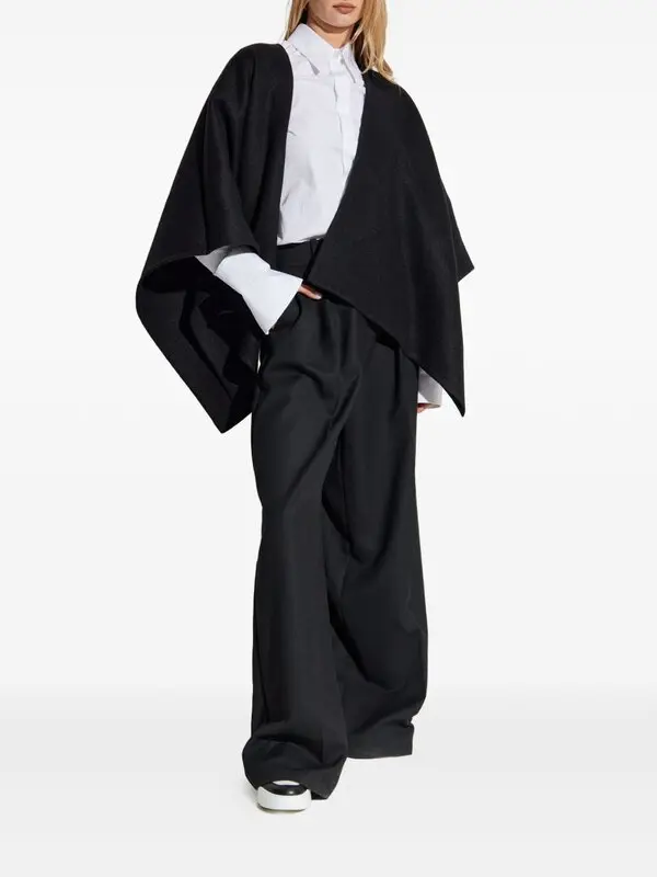 Max Mara Wool Cape - Black