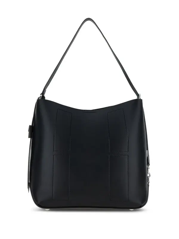 Hogan Hocket Medium Leather Hobo Bag - Black