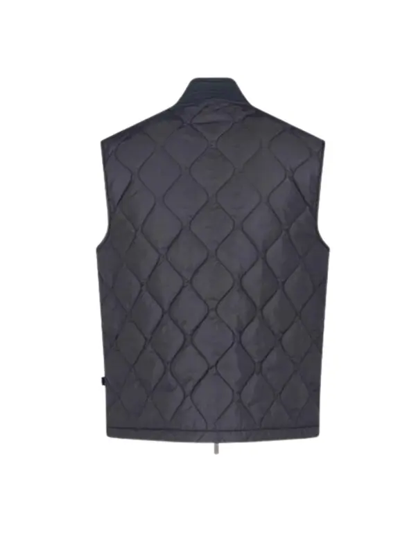 Burberry Down Vest With Logo - Black