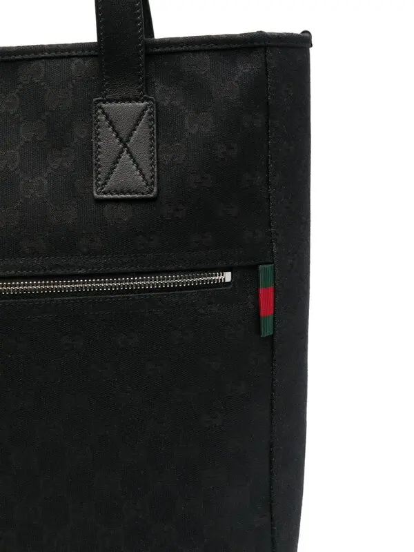 Gucci Gg Fabric Shopper - Black