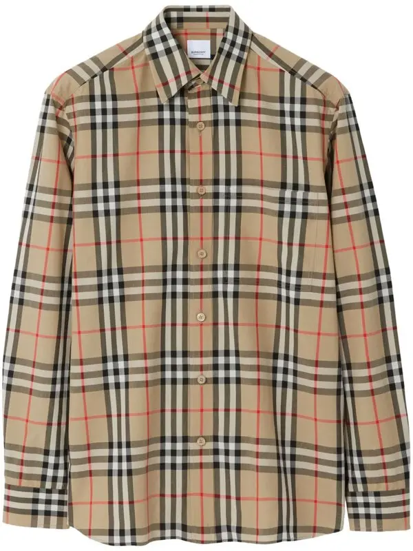 Burberry Check Print Shirt Caxtan