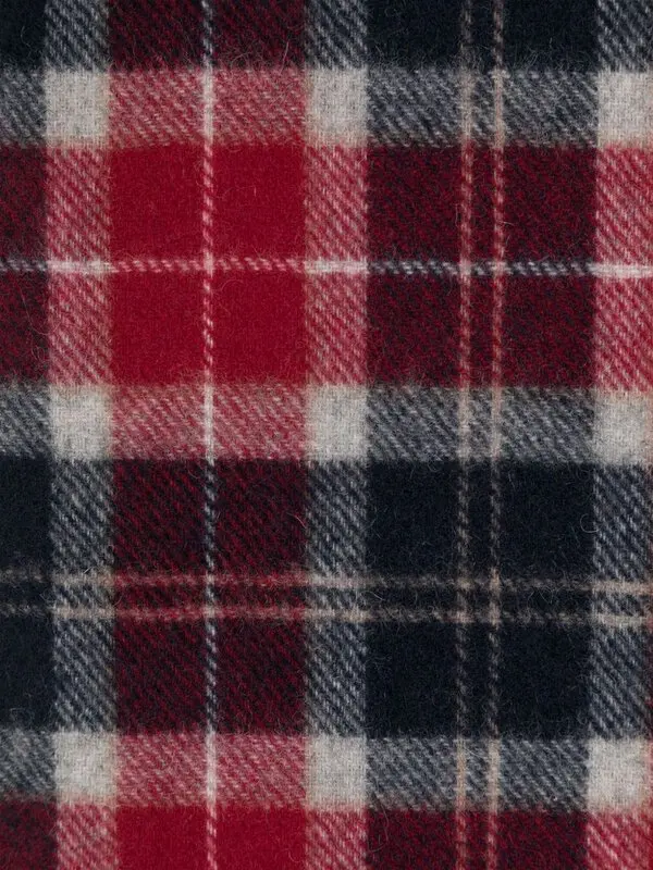 Barbour Tartan Lambswool Scarf - Red