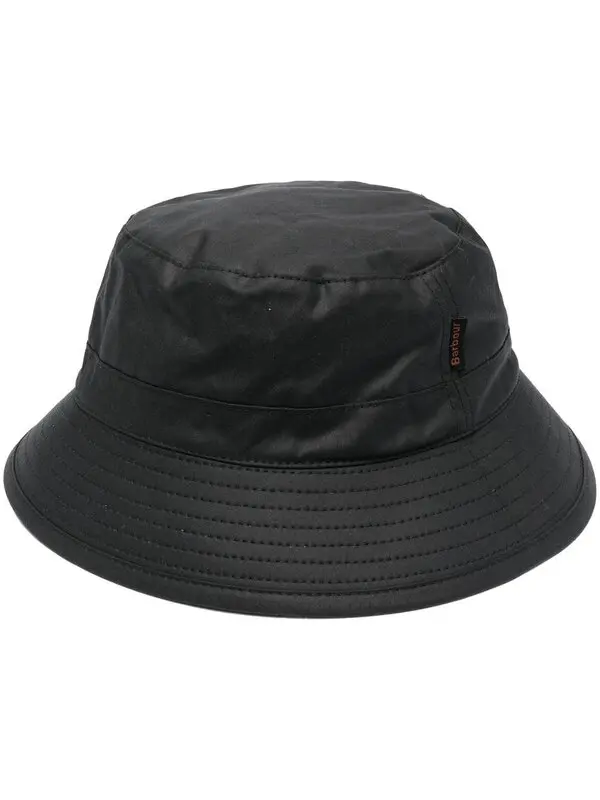 Barbour Waxed Bucket Hat - Black