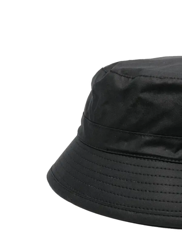 Barbour Waxed Bucket Hat - Black