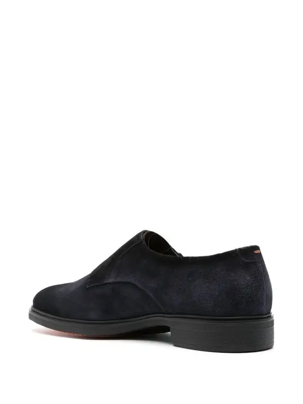 Santoni Leather Moccasin - Blue