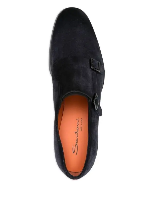 Santoni Leather Moccasin - Blue