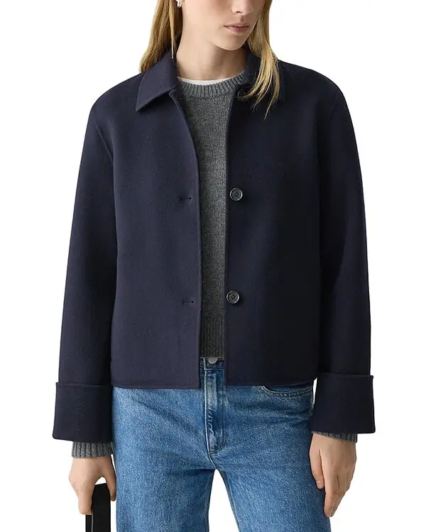 Theory Wool And Cashmere Boxy Jacket