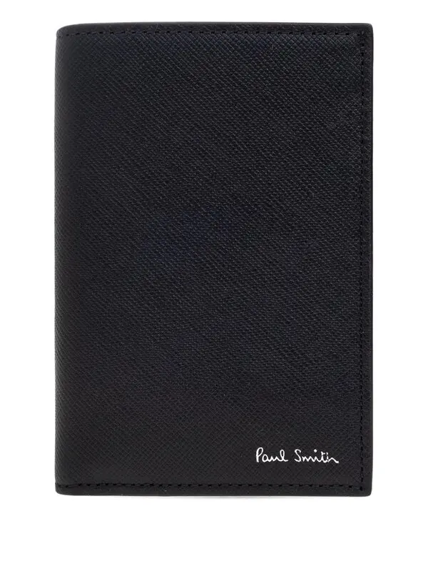 Paul Smith Credit Card Holder With Printing - Black