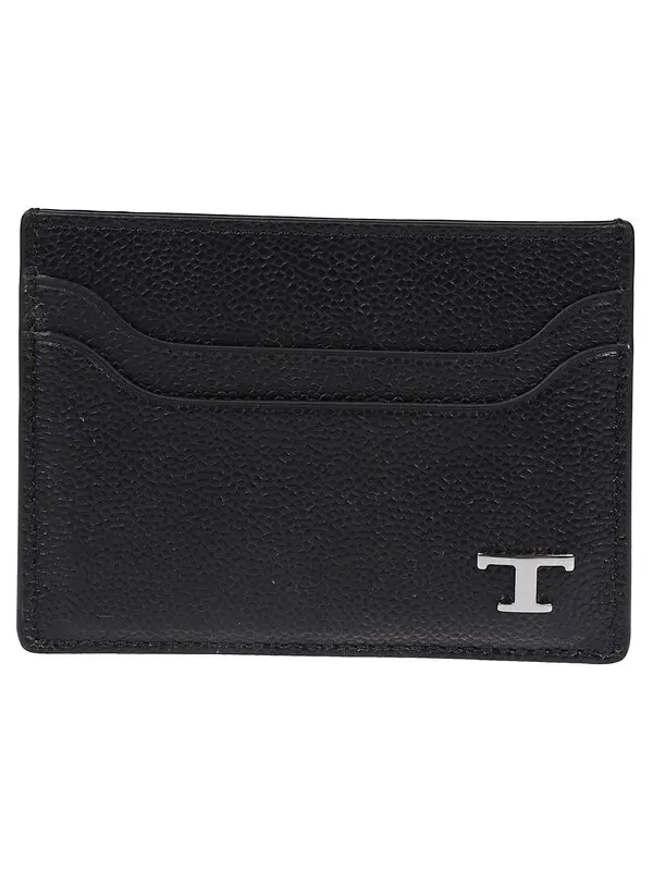 Burberry Cardholder With Logo - Black