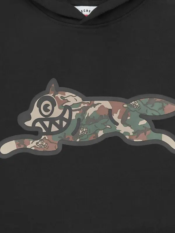 ICECREAM Running Dog Popover Hoodie - Black