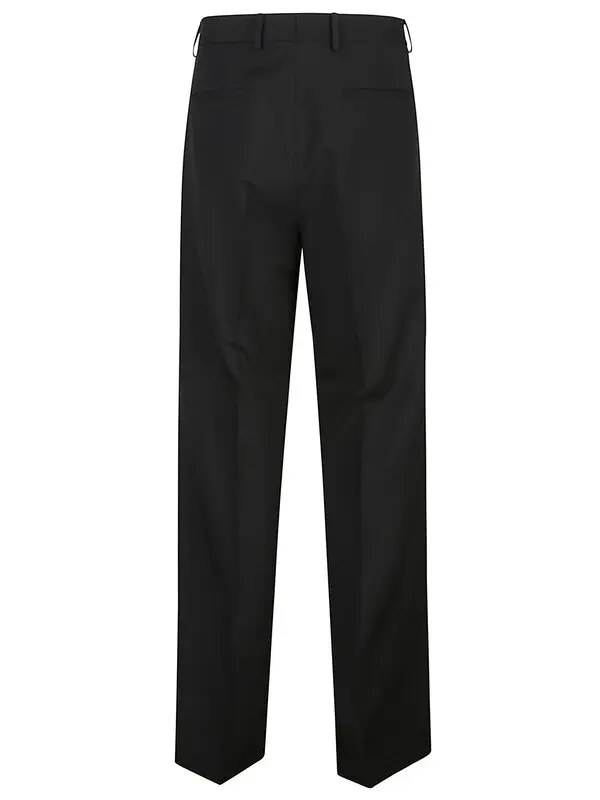 Gucci Wool Gabardine Trousers - Black