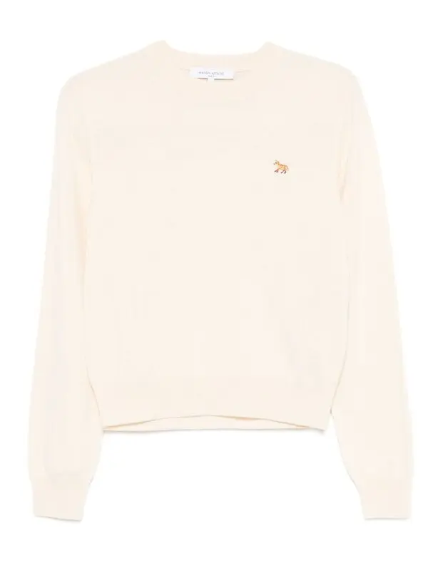 Maison Kitsuné Baby Fox Wool Jumper - Pink