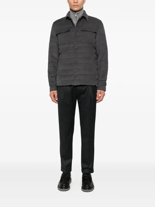 Herno Quilted Down Jacket - Grey