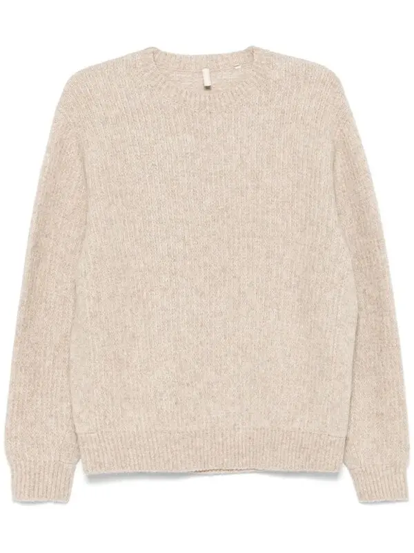 SUNFLOWER Yak Crew Neck Sweater - Beige