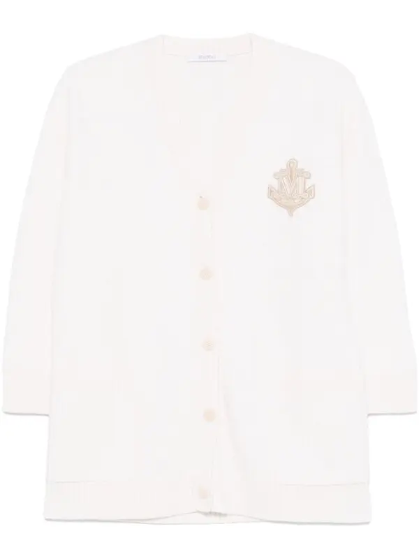 Max Mara Wool And Cashmere Cardigan - White