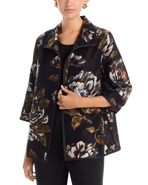 Caroline Rose Easy A-line Jacket - Multi/black