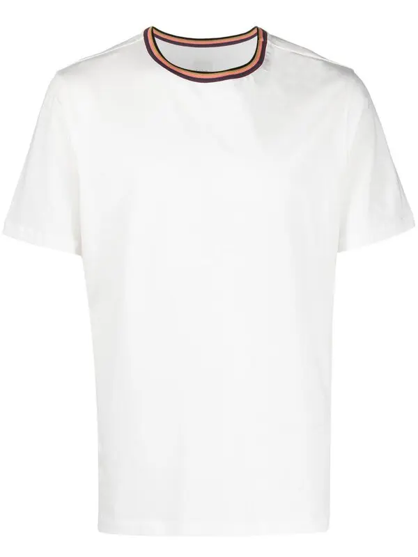 Paul Smith Bordede Short Sleeves T-shirt - White