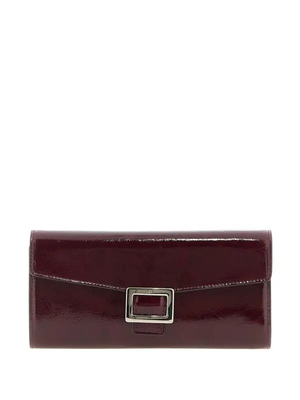 ROGER VIVIER Belle Vivier Patent Leather Wallet On Chain - Purple