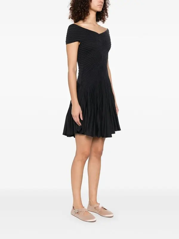 Alaïa Wool Mini Dress - Grey