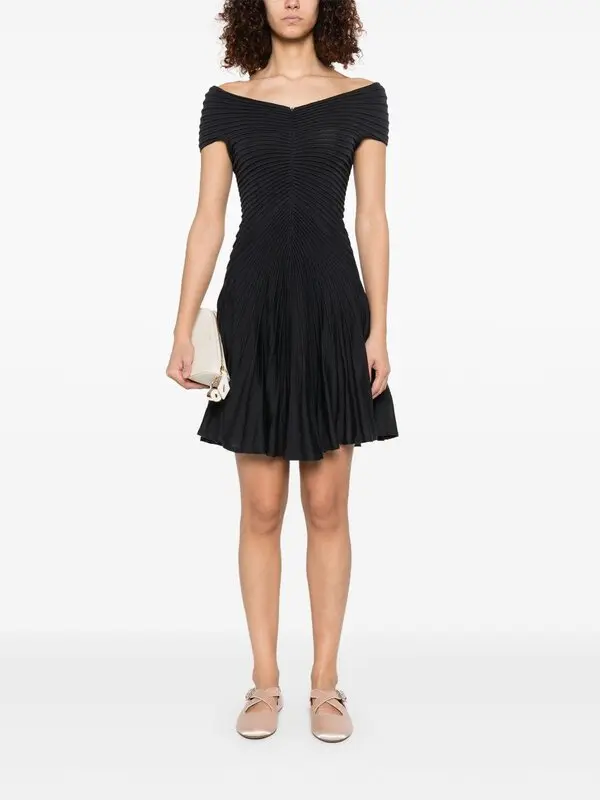 Alaïa Wool Mini Dress - Grey