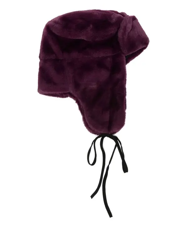 Paul Smith Faux Fur Trapper Hat - Purple