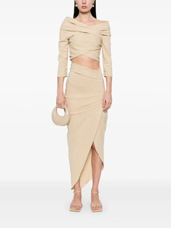 CORTANA Mite Long Skirt - Beige