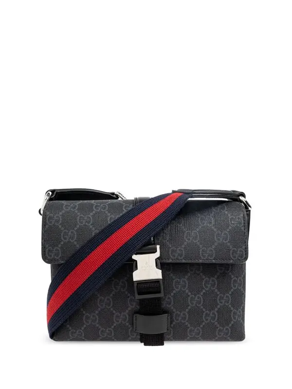 Gucci Gg Supreme Crossbody Mini Bag - Black