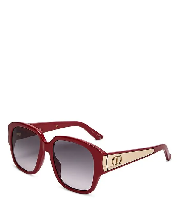 Dior Glow S2i Square Sunglasses - Red/smoke