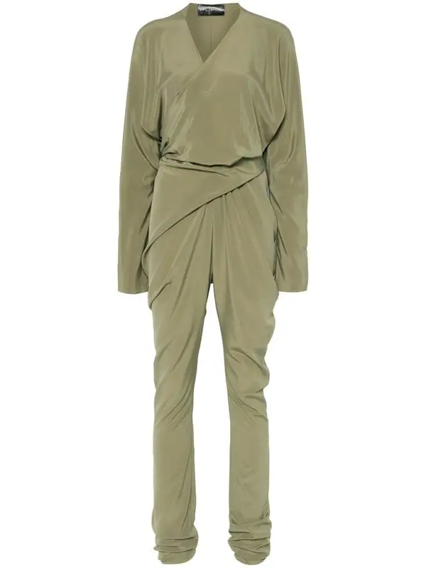 CORTANA Serp Silk Jumpsuit - Green