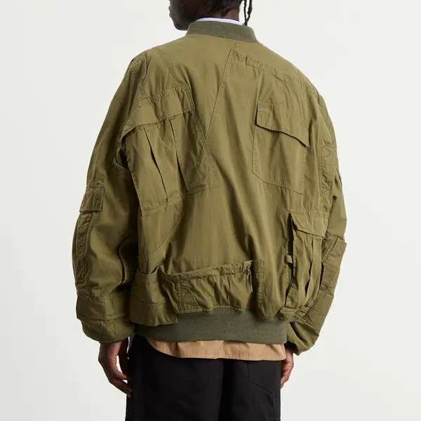 Junya Watanabe X Needles Cotton Nylon Bomber Jacket