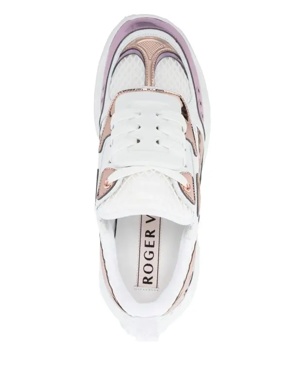 ROGER VIVIER Motor Run Sneakers - Silver