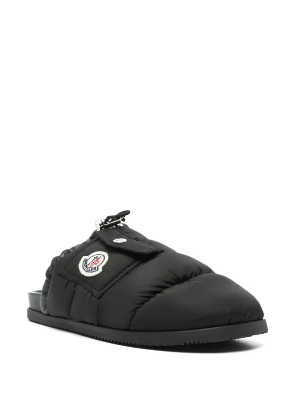 Moncler Padded Slippers - Black