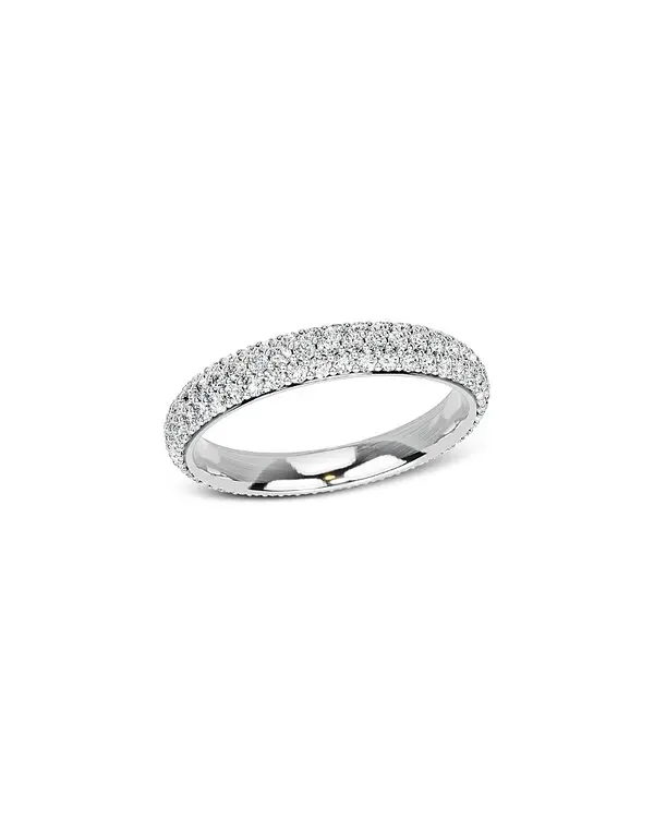 Bloomingdale'S Diamond Pave Eternity Band 1.0 Tcw - White Gold