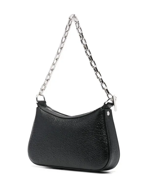 Alexander McQueen T-bar Leather Mini Bag - Black