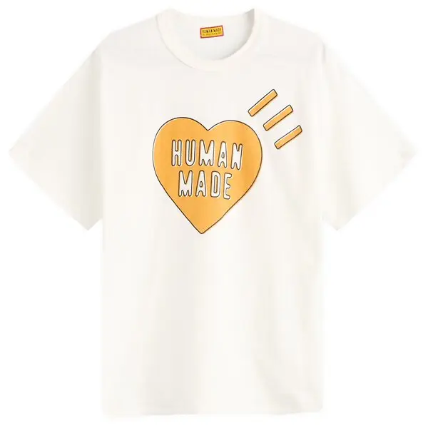 HUMAN MADE Yellow Heart T-shirt - White