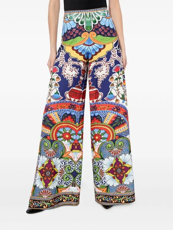 Alice + Olivia Athena Printed Trousers - Multi