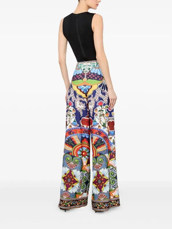 Alice + Olivia Athena Printed Trousers - Multi
