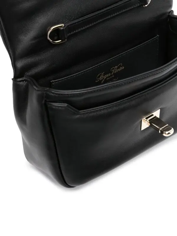 ROGER VIVIER Viv Choc Mini Leather Crossbody Bag