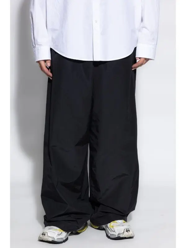 Balenciaga Wide Leg Trousers - Black
