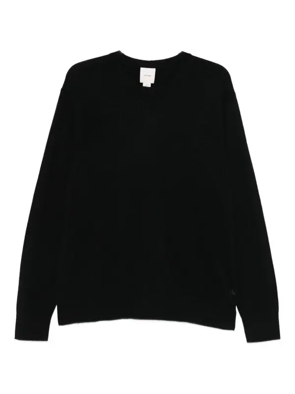 Calvin Klein Cashmere Crew Neck Sweater - Black