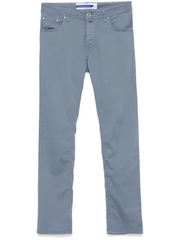 Jacob Cohen Slim Fit "bard" 5-pocket Trousers - Sky Blue