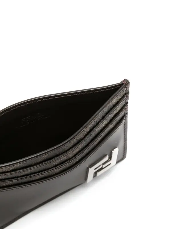 Fendi Squared Ff Card Holder - Brown