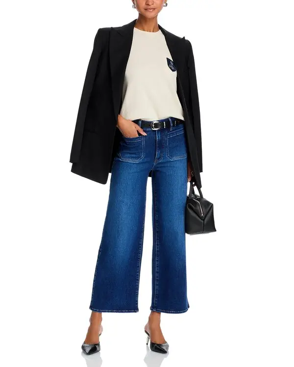 FRAME Le Pixie High-rise Slim Palazzo Jeans - Savior
