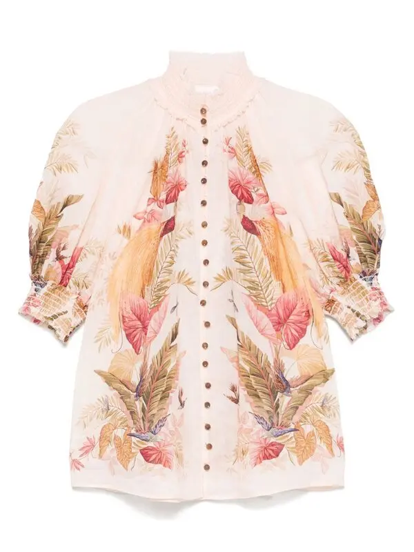 Zimmermann Ascension Printed Blouse - White