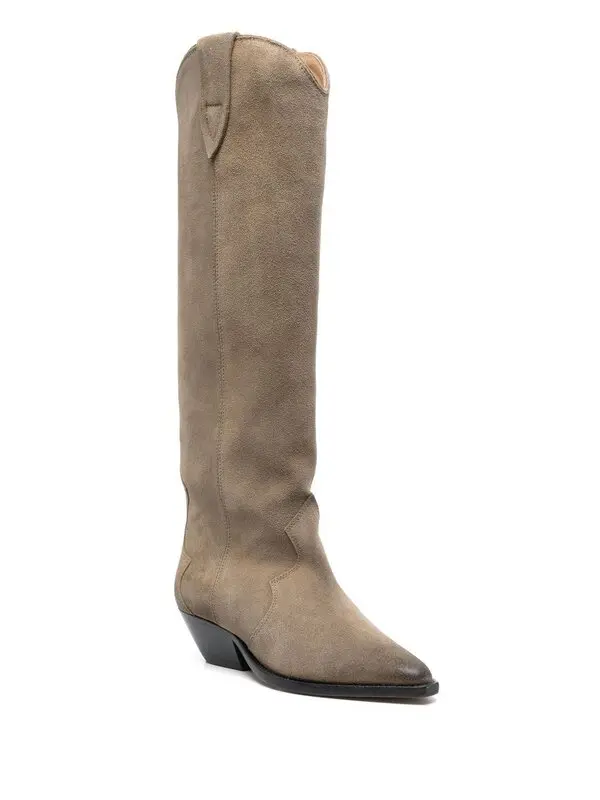 Isabel Marant Étoile Denvee Leather Boots - Grey