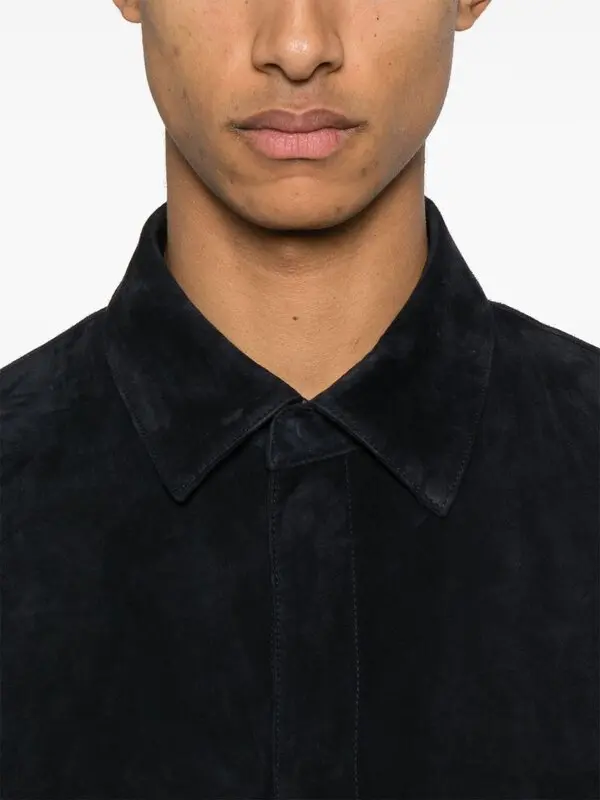 Loewe Leather Shirt - Black