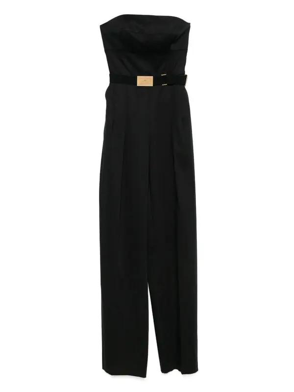Elisabetta Franchi Long Jumpsuit - Black