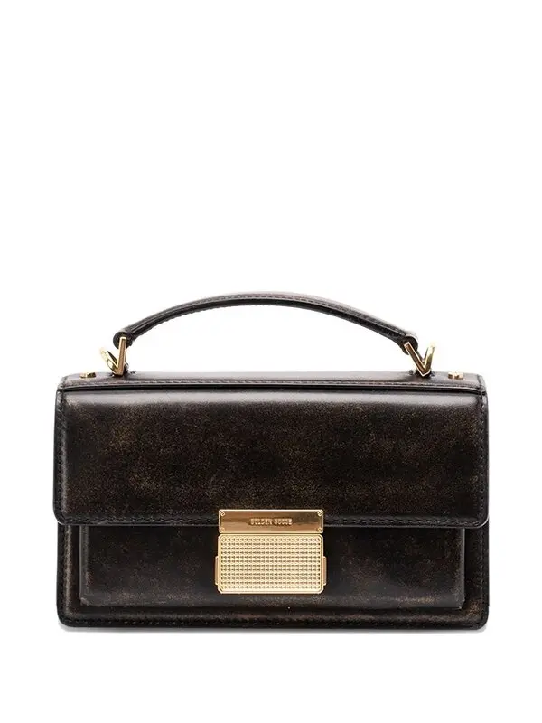 GOLDEN GOOSE Venezia Small Leather Handbag - Black